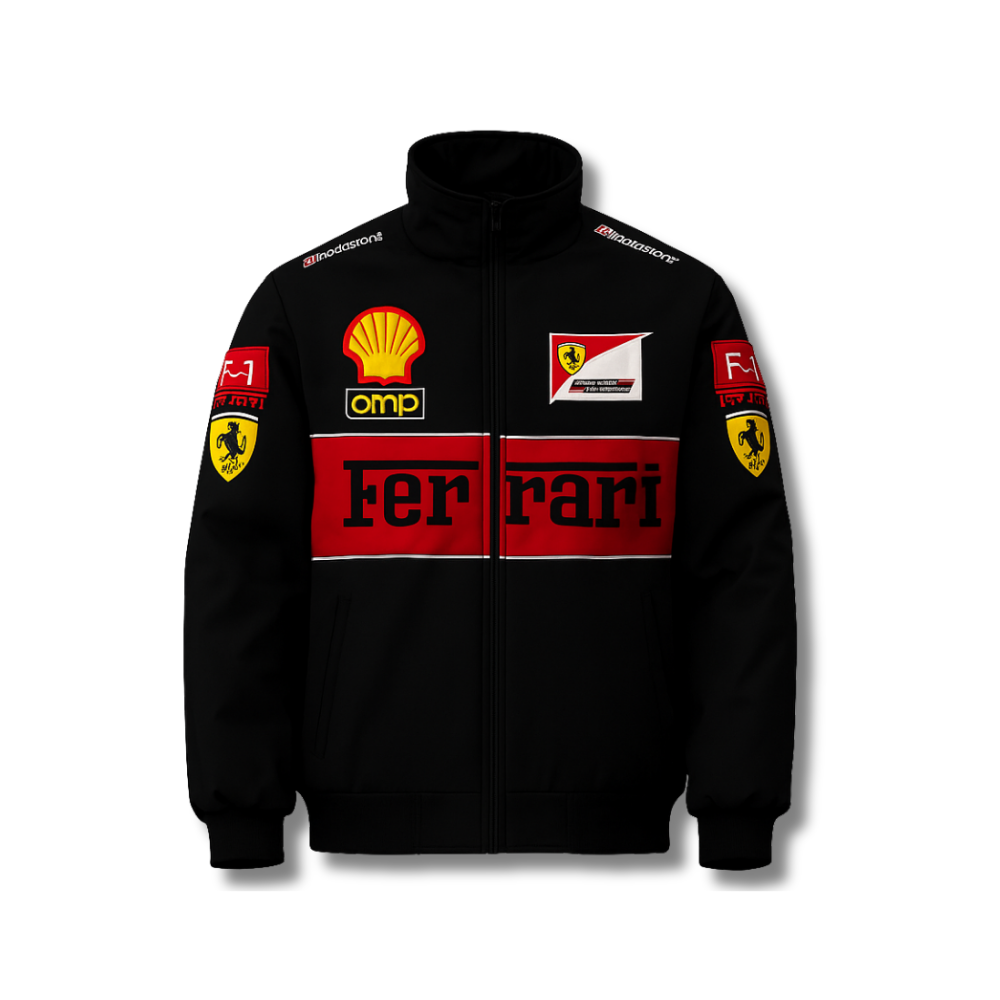 Ferrari Jacket - Black (Embroidered) – PitShop
