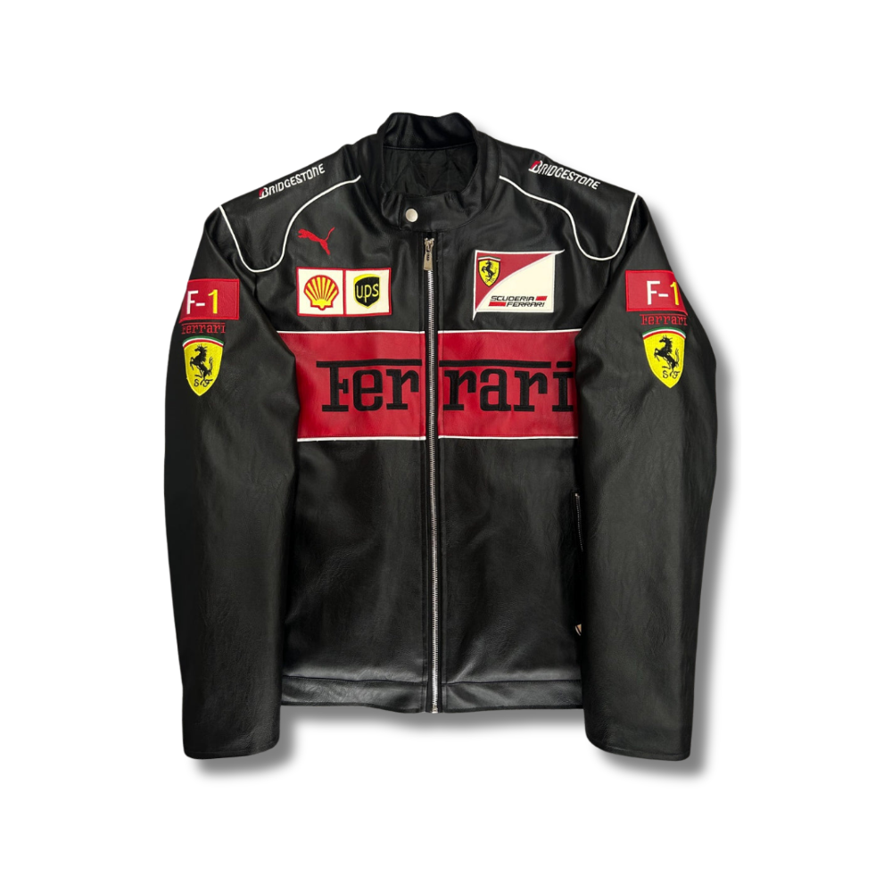 Ferrari Leather Jacket - Black – PitShop
